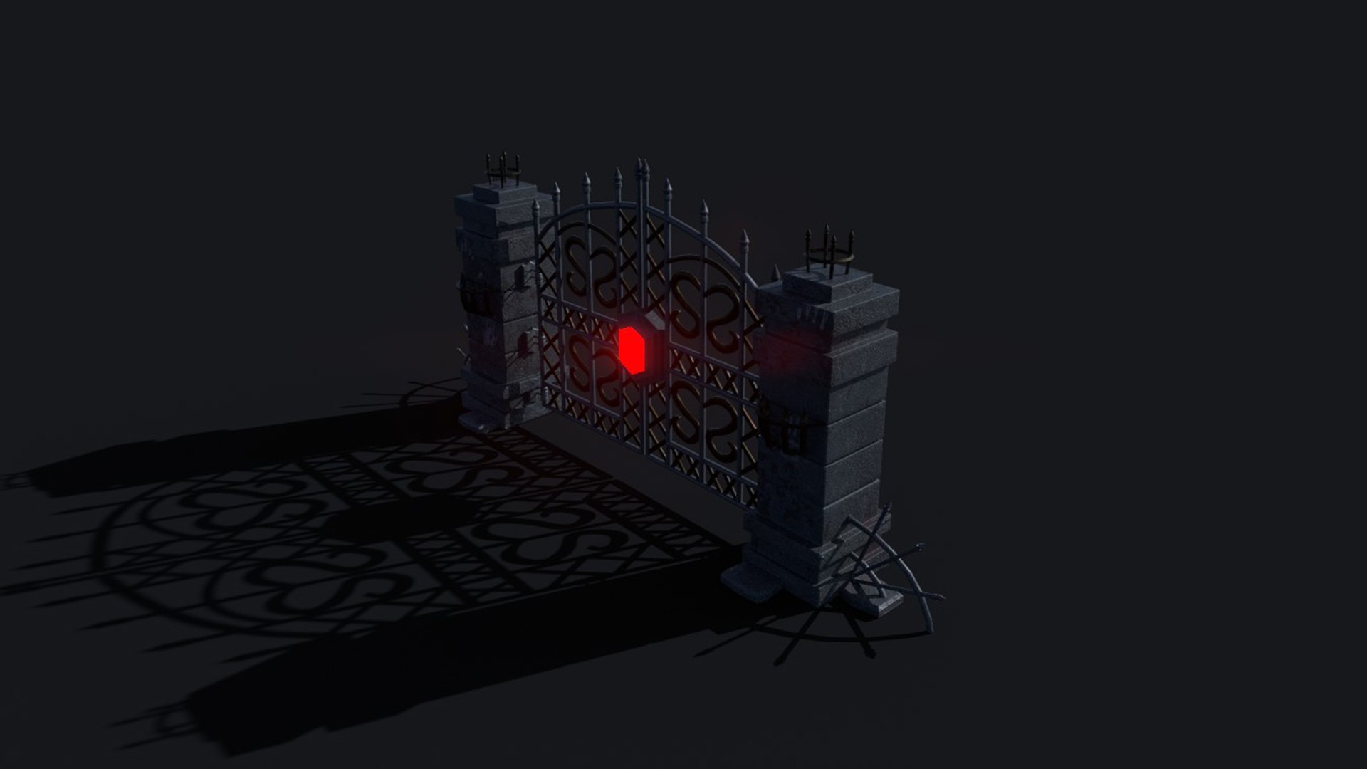 3D Horror Gate Stylized - TurboSquid 2017223