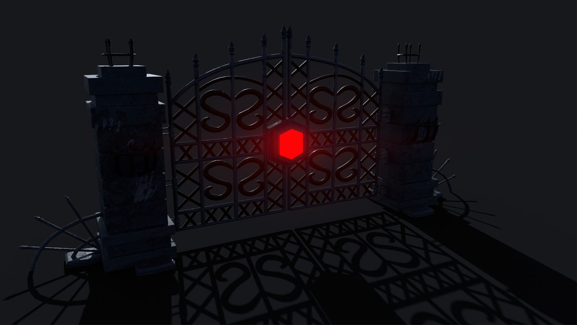 3D Horror Gate Stylized - TurboSquid 2017223
