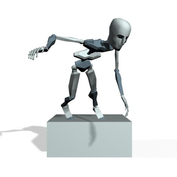 Motion Character Studio Biped soldier falling dead