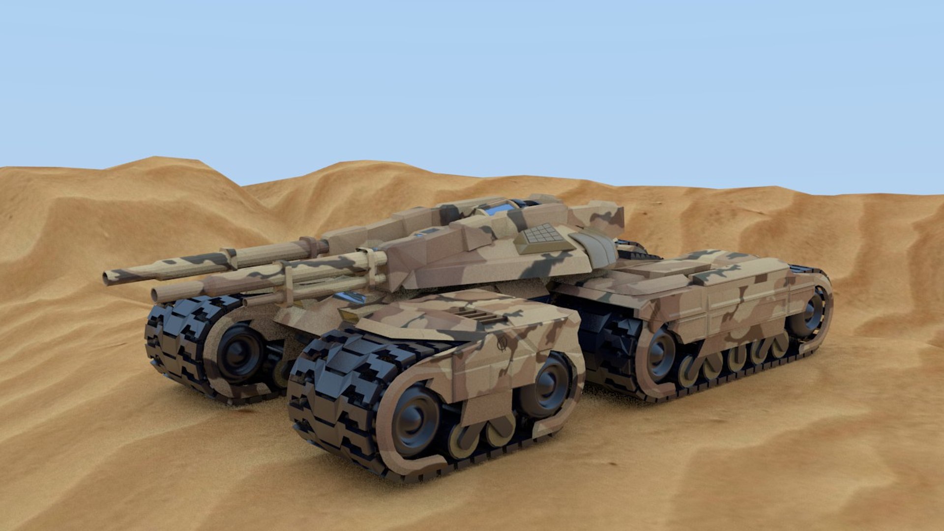 Futuristic Tank 3d Blend