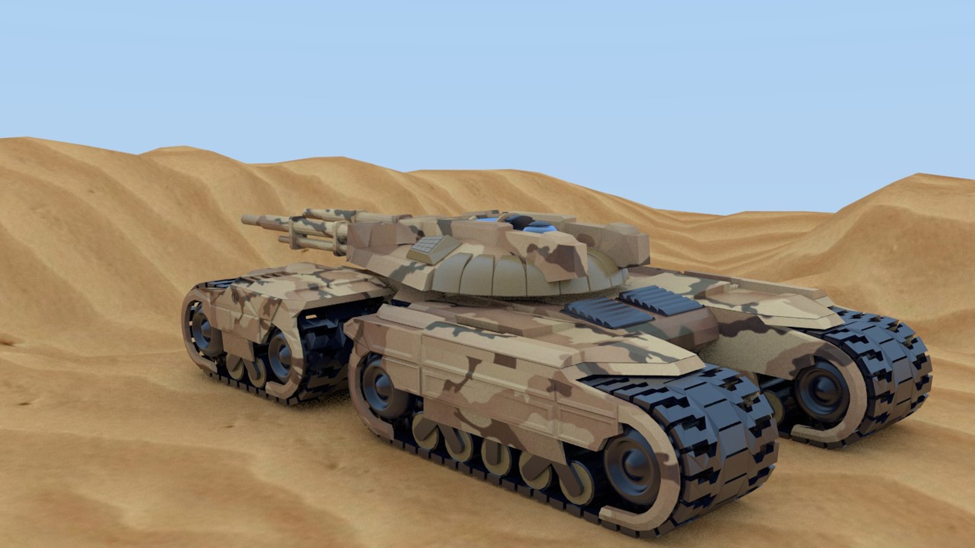 Futuristic Tank 3d Blend