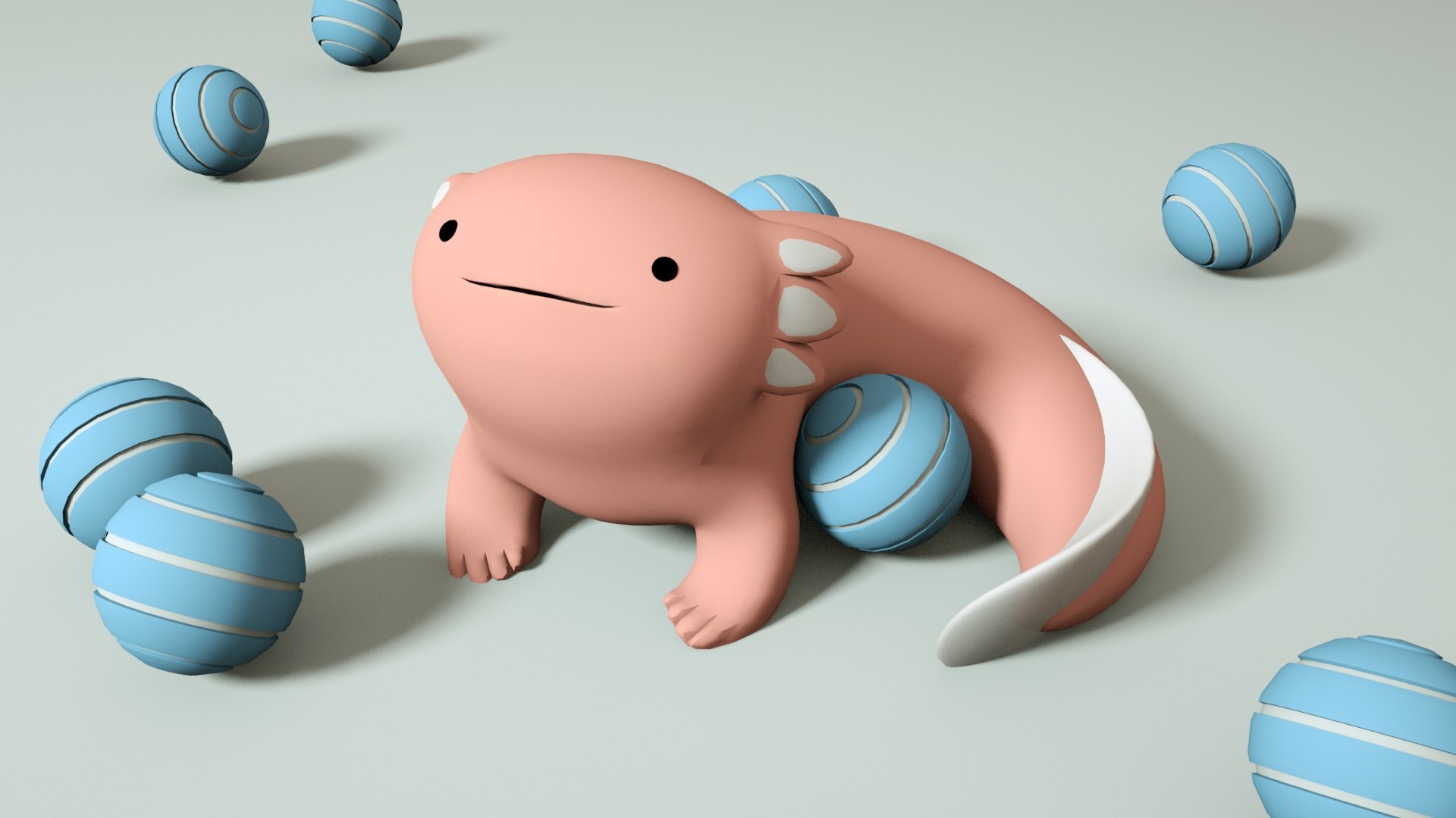 3D Axolotl - TurboSquid 1987783