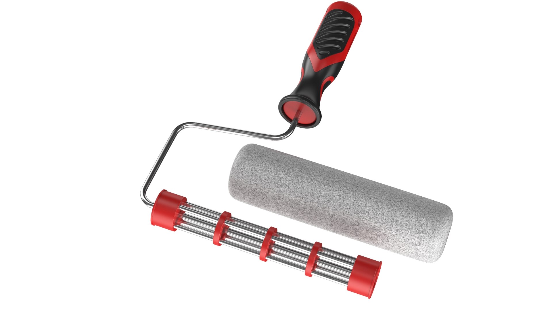 3D Detailed Paint Roller Model - TurboSquid 2084228