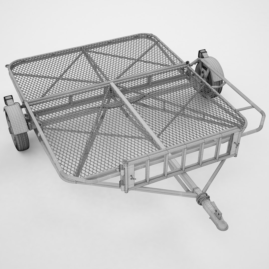 Stand-Up Utility Trailer 09 Model - TurboSquid 2114325