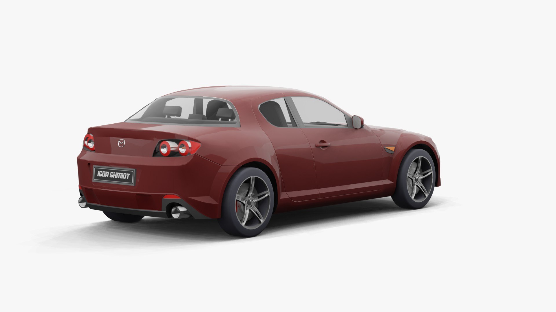 Mazda RX8 2010 lowpoly 3D model - TurboSquid 1974127