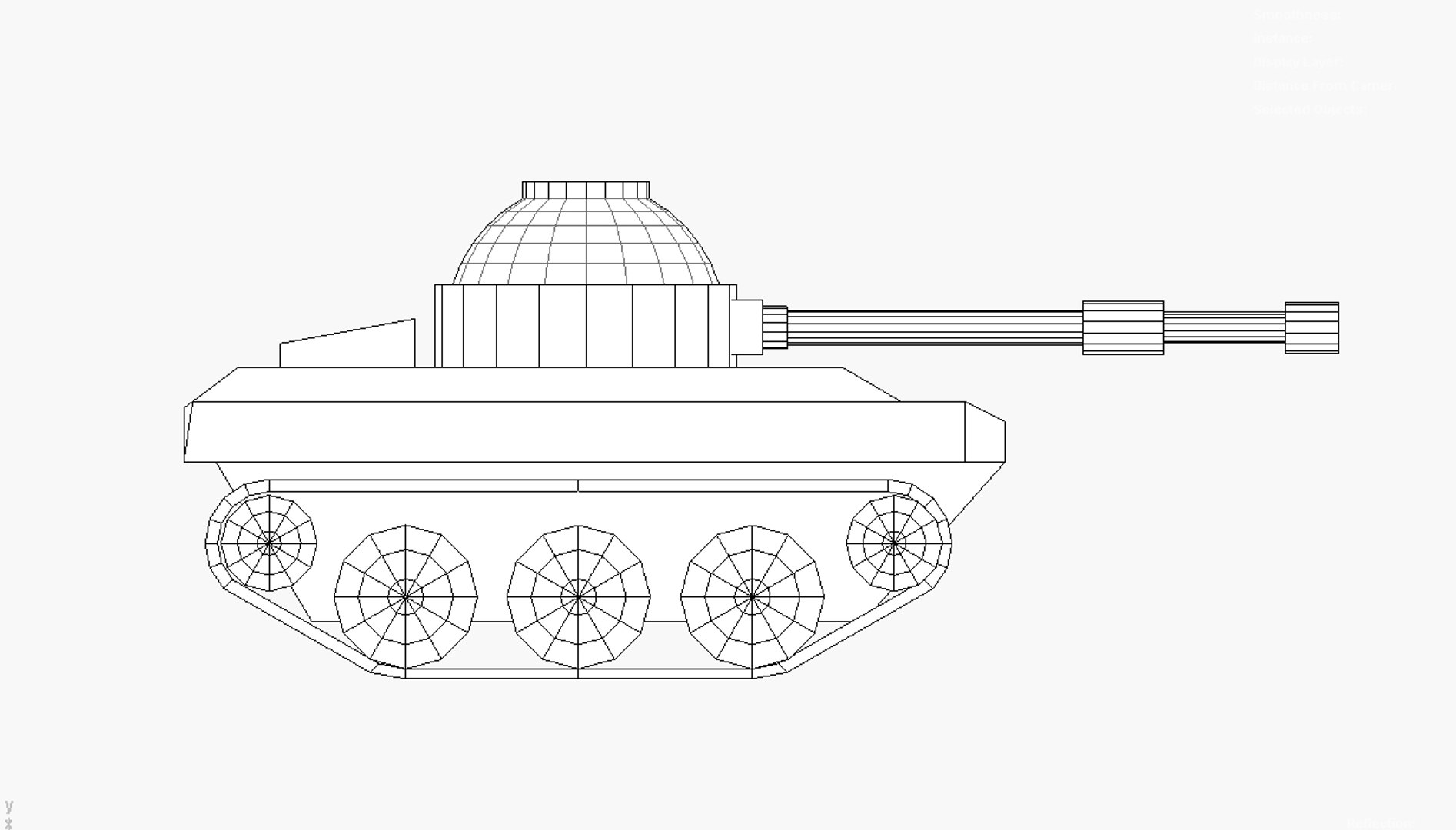 Cartoon Toy Tank 3d Model