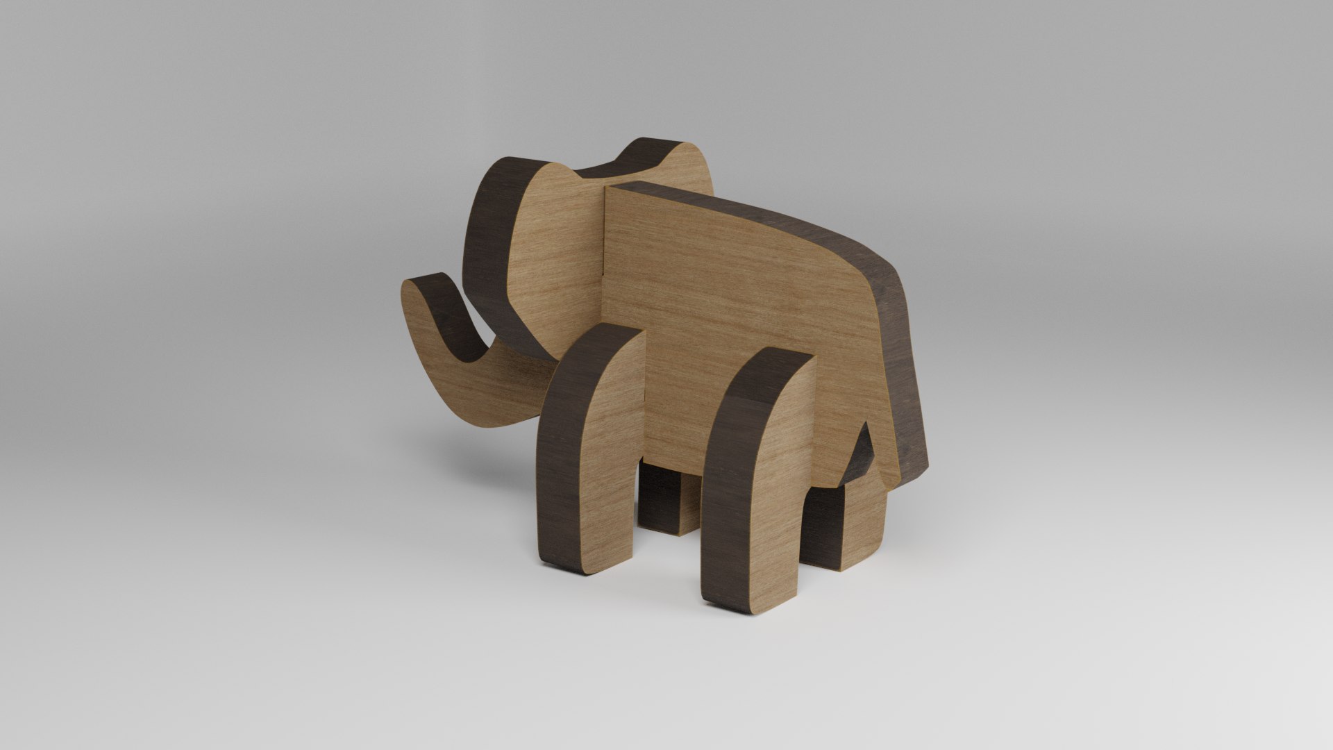 Wood Elephant 3D Model - TurboSquid 1975804