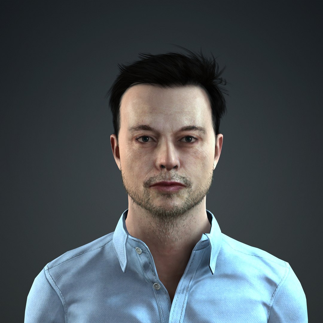 3D Elon Musk 3D Model - Hyper Realistic Low-poly Model - TurboSquid 2257678