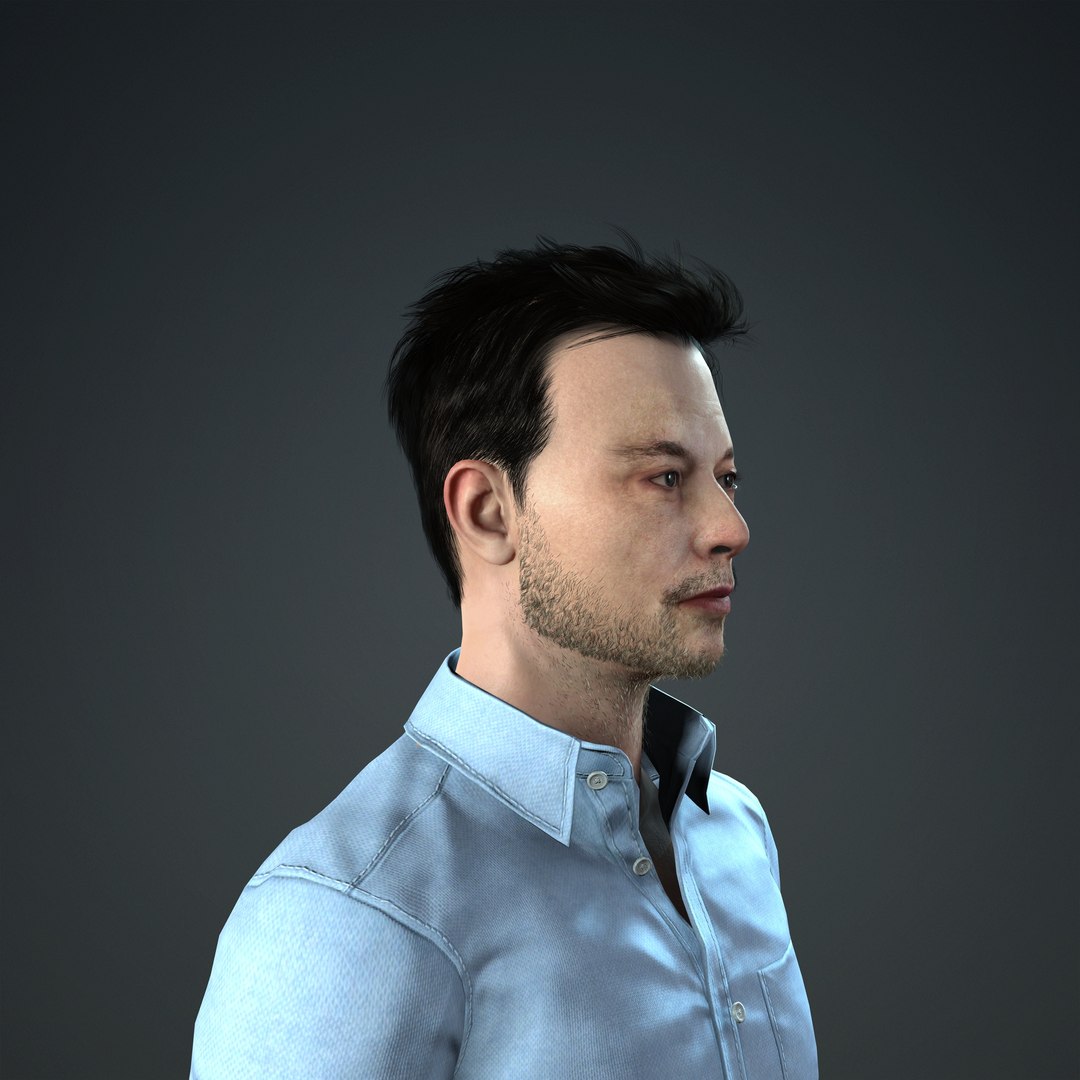 3D Elon Musk 3D Model - Hyper Realistic Low-poly Model - TurboSquid 2257678