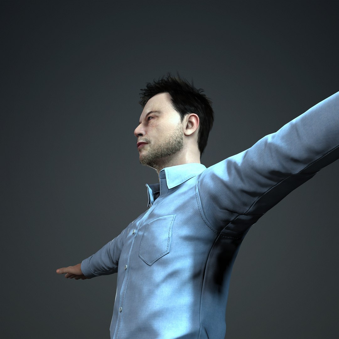 3D Elon Musk 3D Model - Hyper Realistic Low-poly Model - TurboSquid 2257678