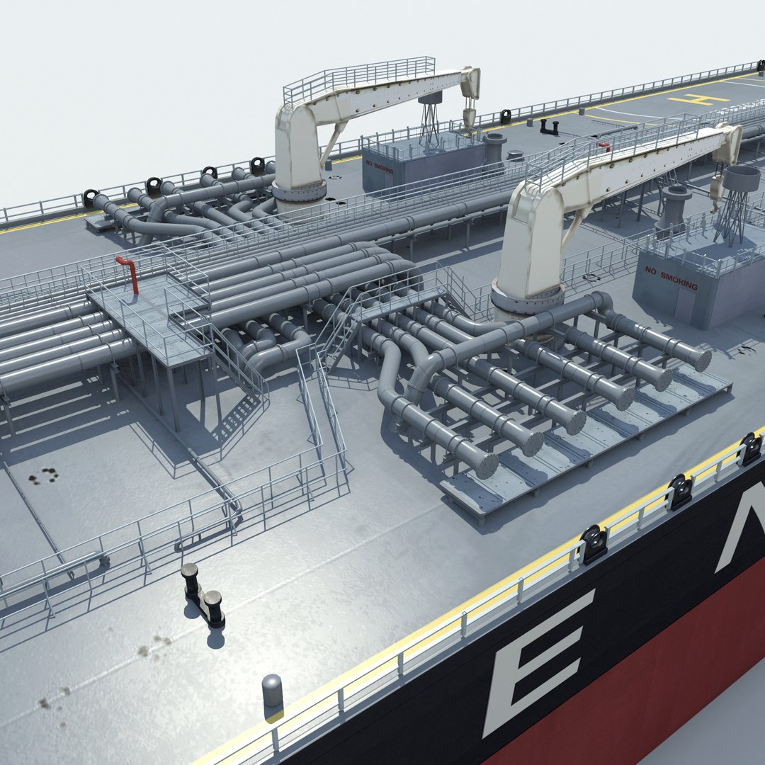 3d Crude Carrier Ship Model