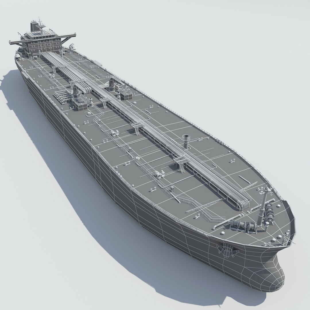 3d Crude Carrier Ship Model