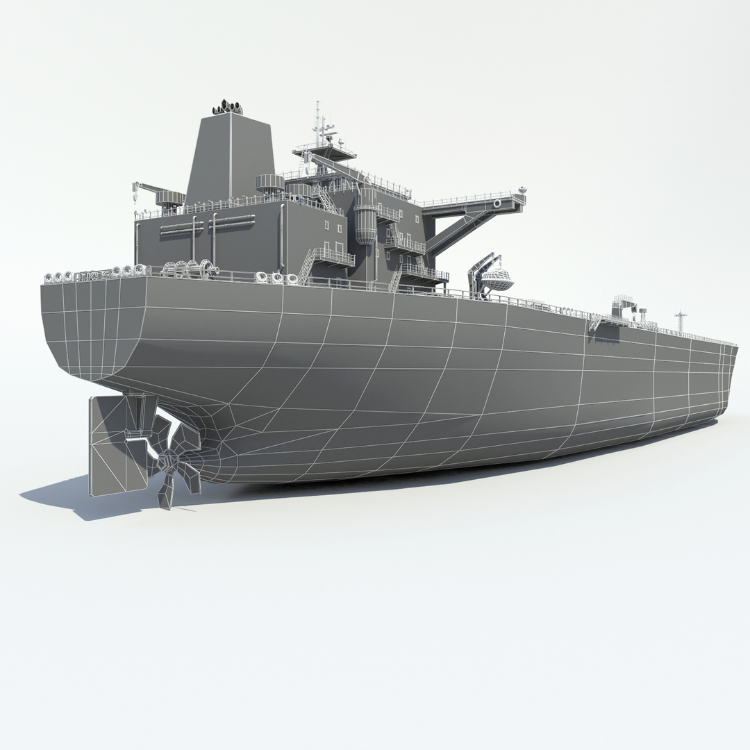 3d crude carrier ship model