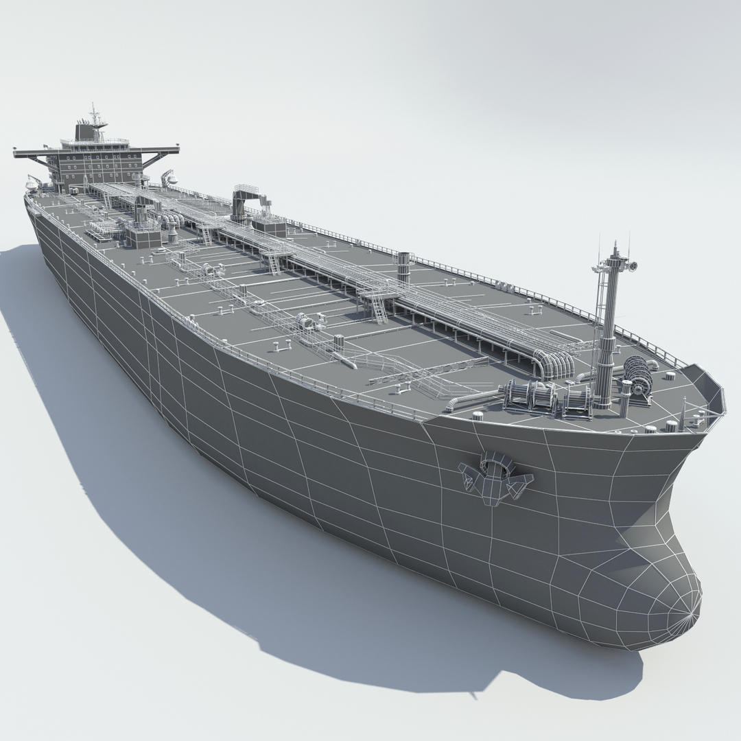 3d crude carrier ship model