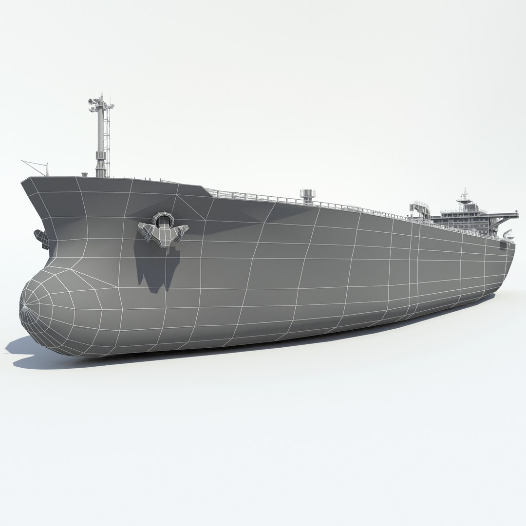 3d Crude Carrier Ship Model