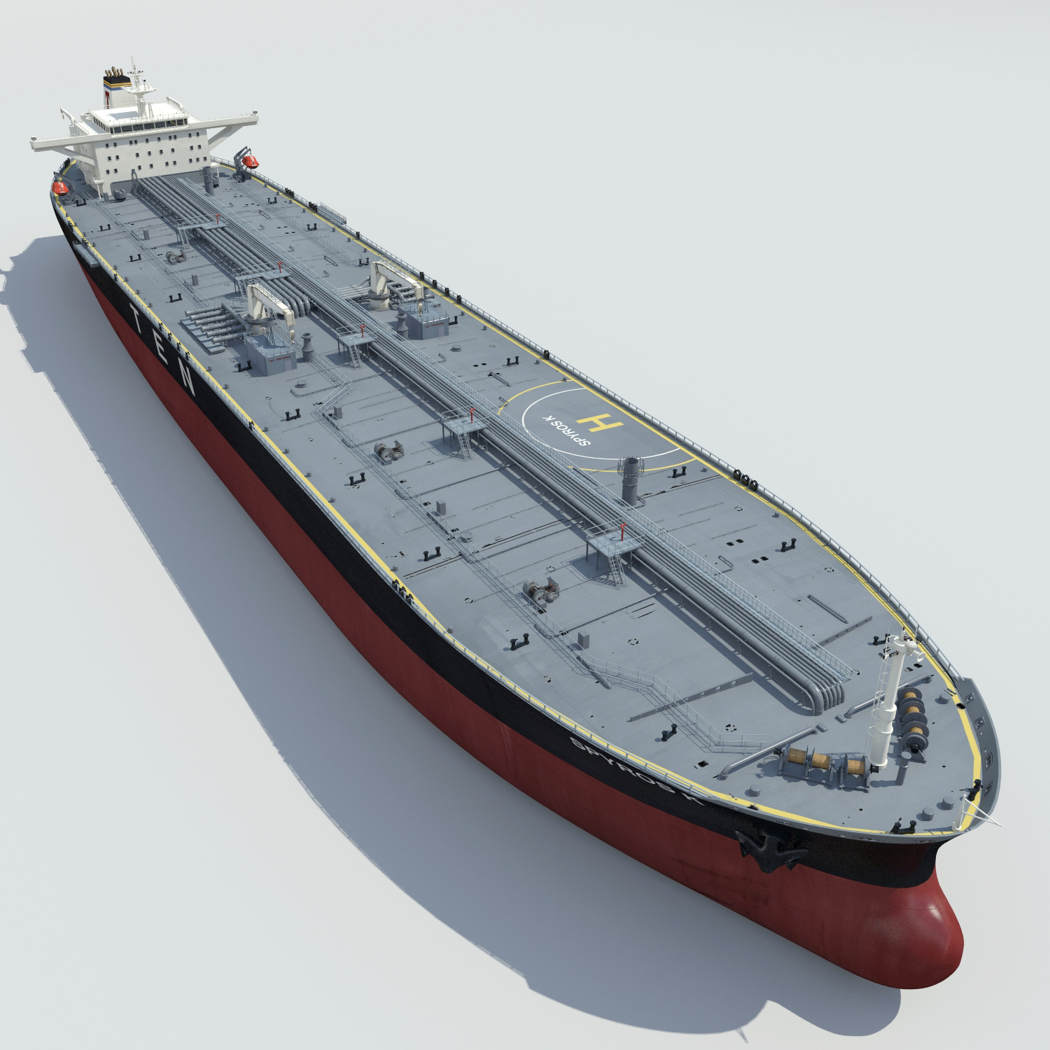 3d crude carrier ship model