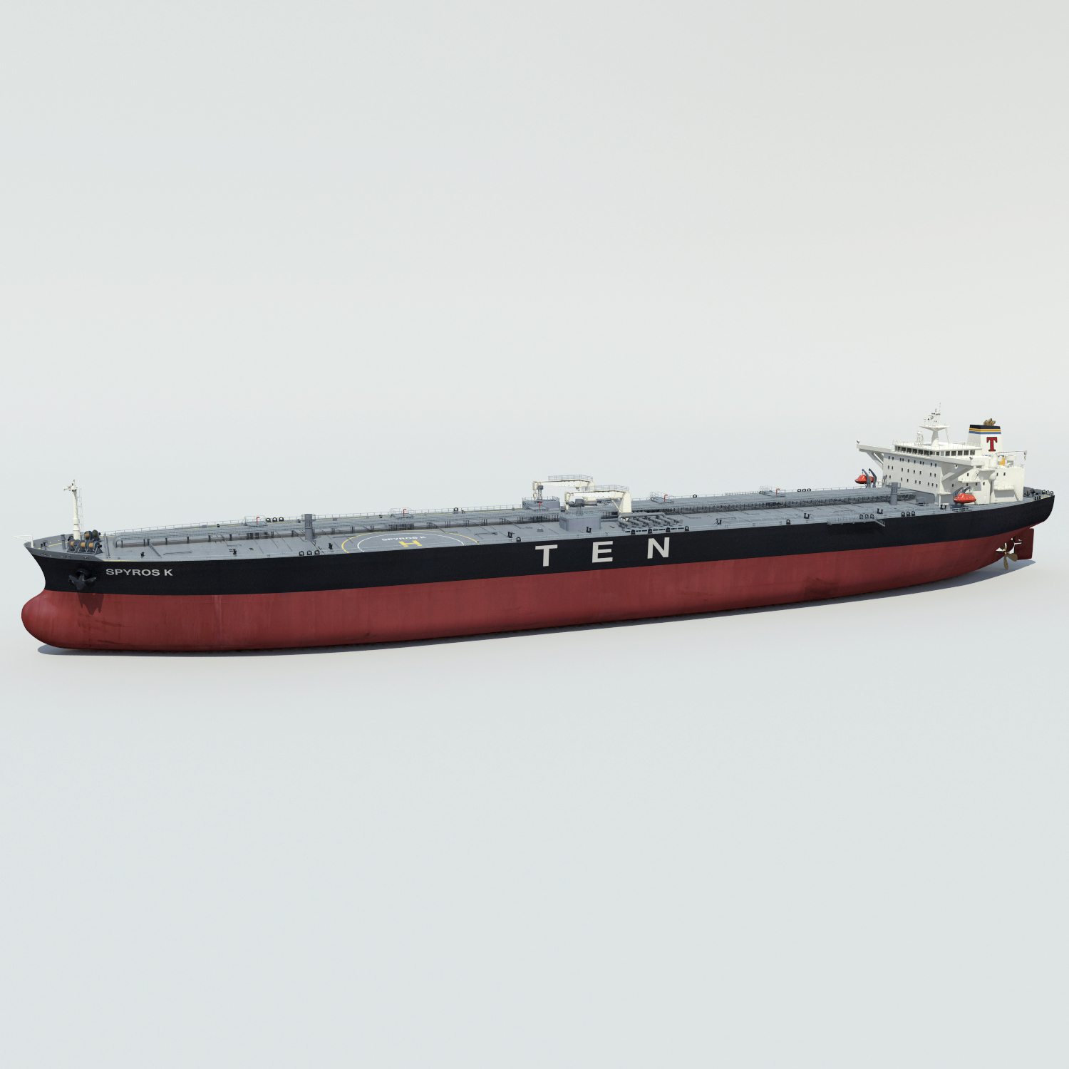 3d crude carrier ship model