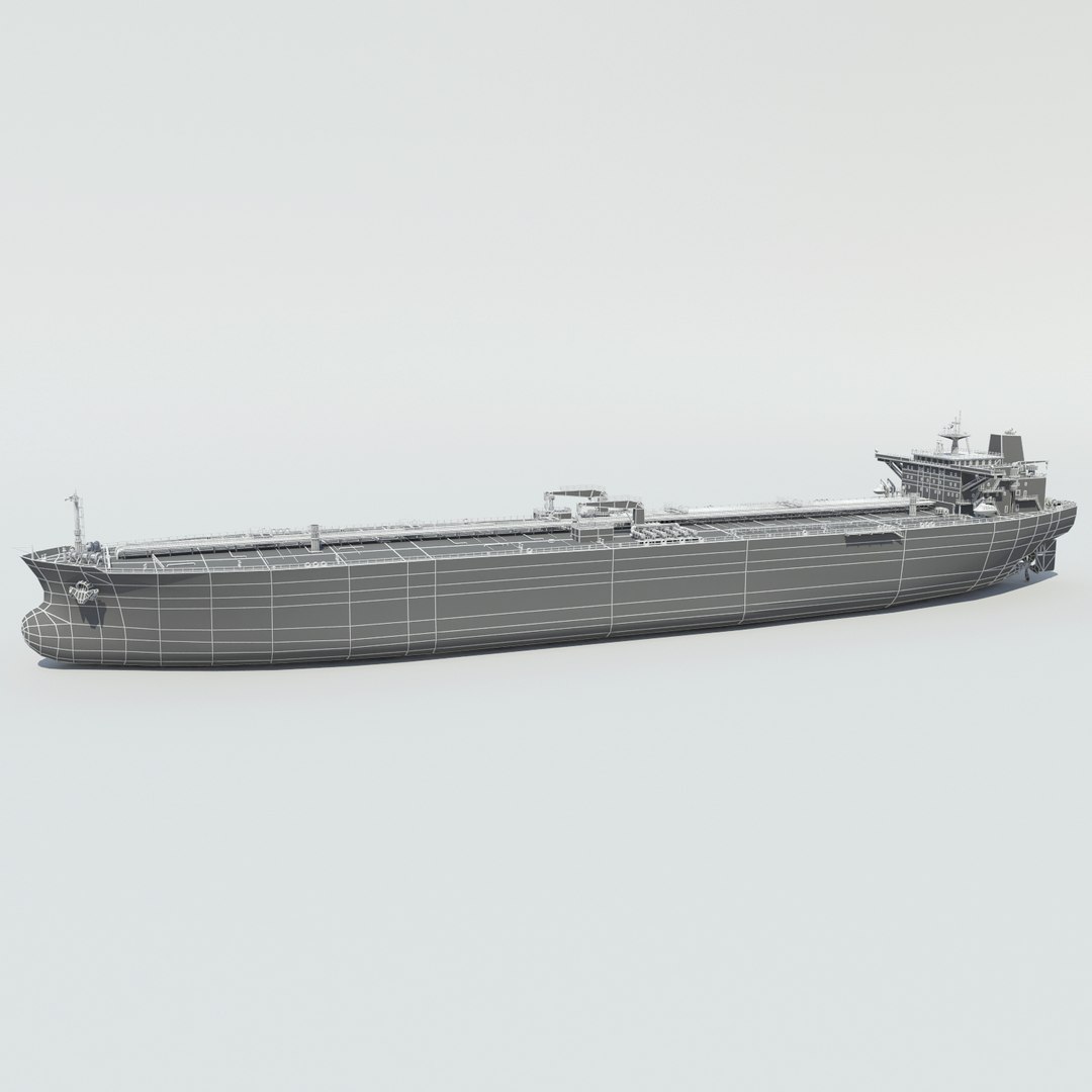 3d Crude Carrier Ship Model