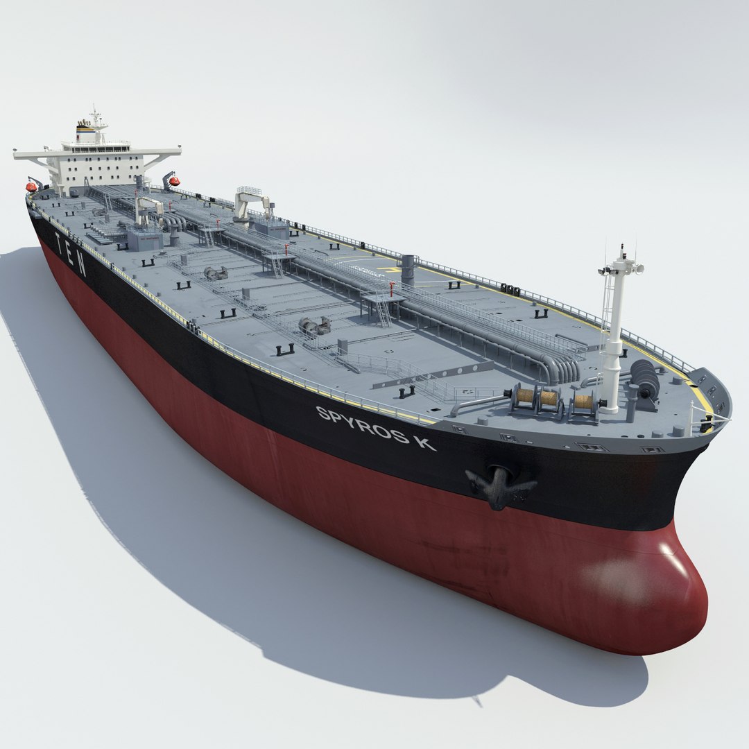 3d Crude Carrier Ship Model
