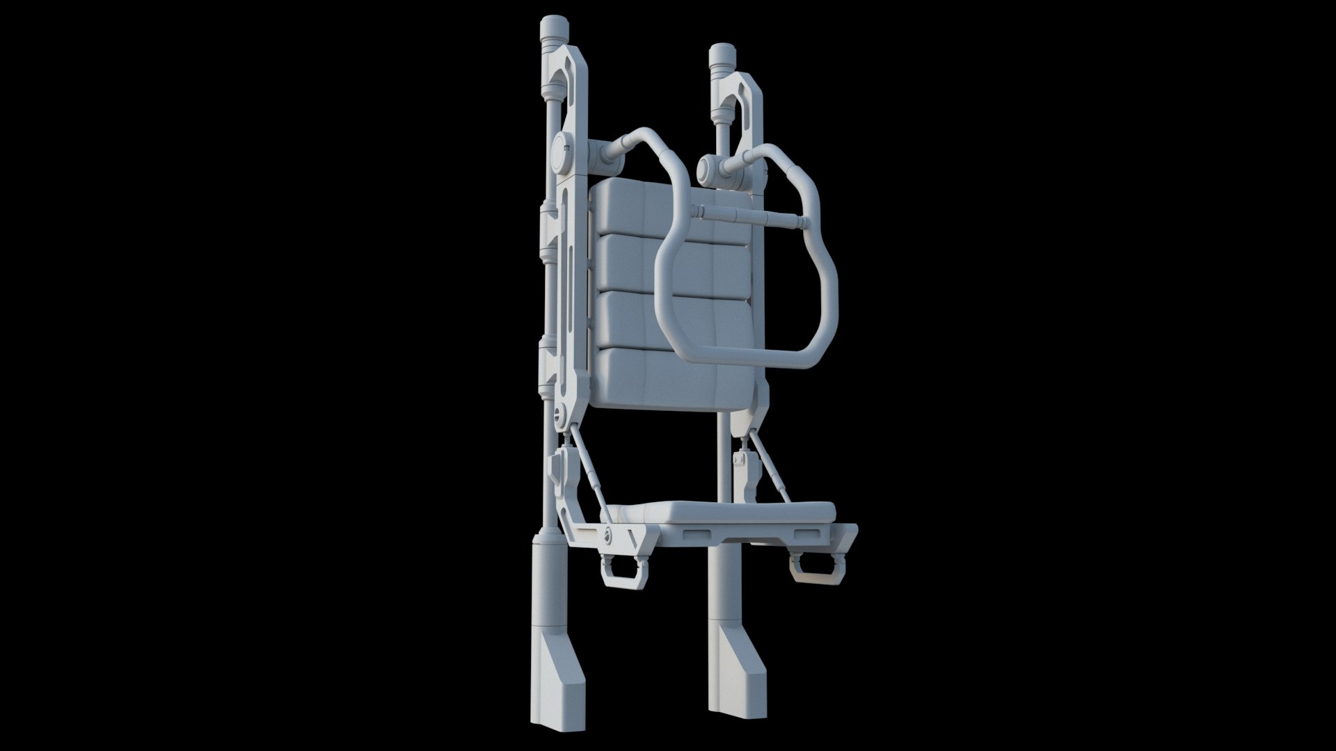3D Sci Fi Transport Chair Model - TurboSquid 2014102