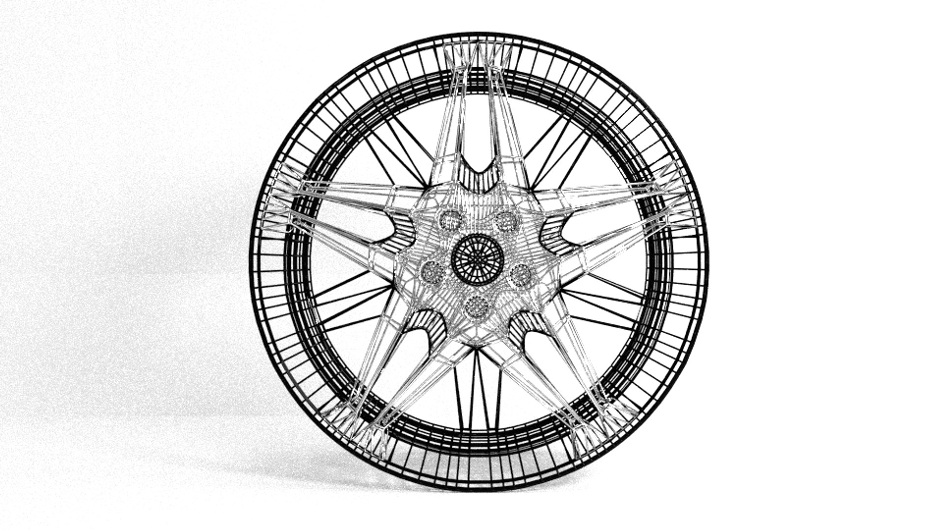 3d obj double star rim