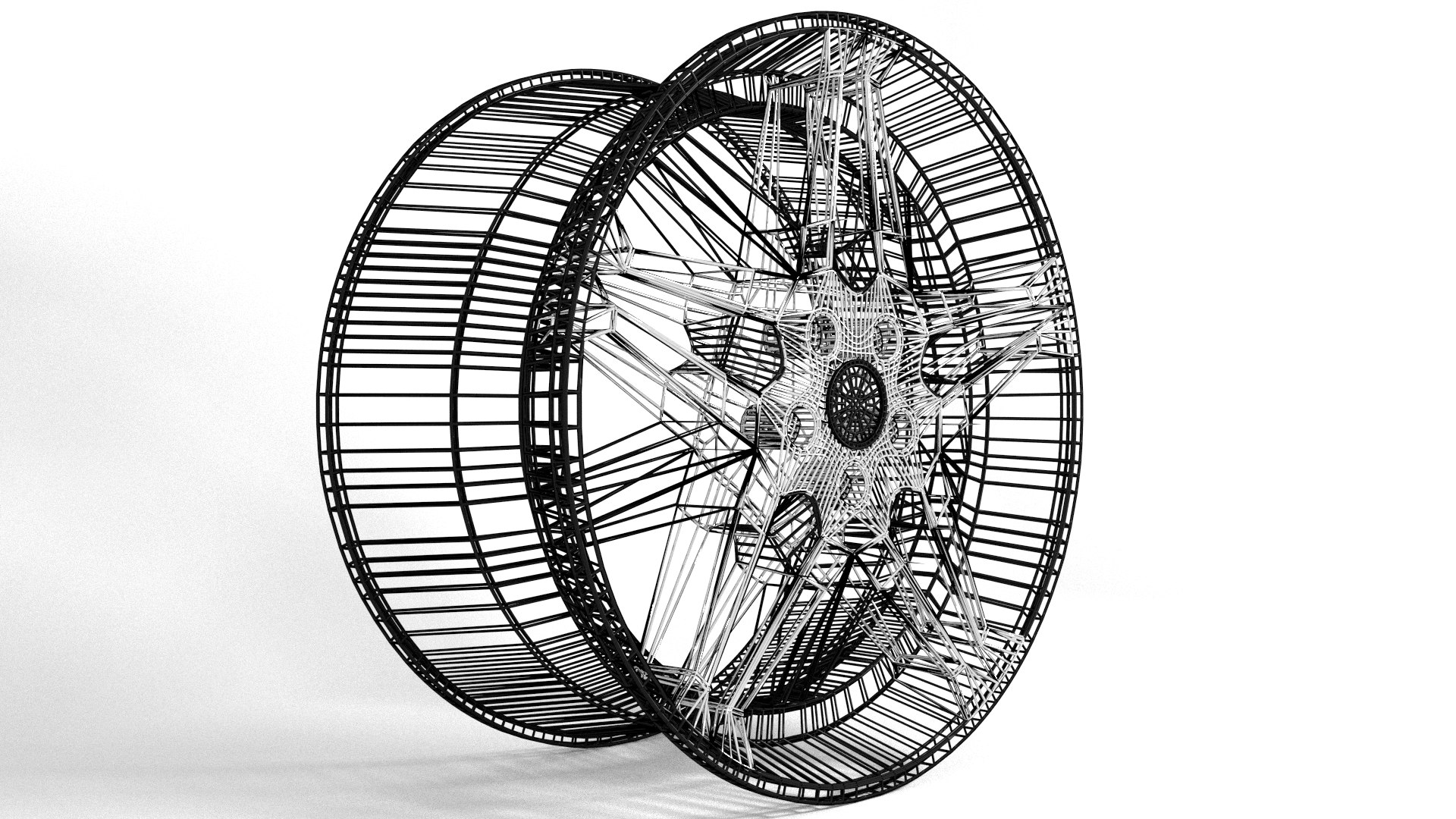 3d obj double star rim