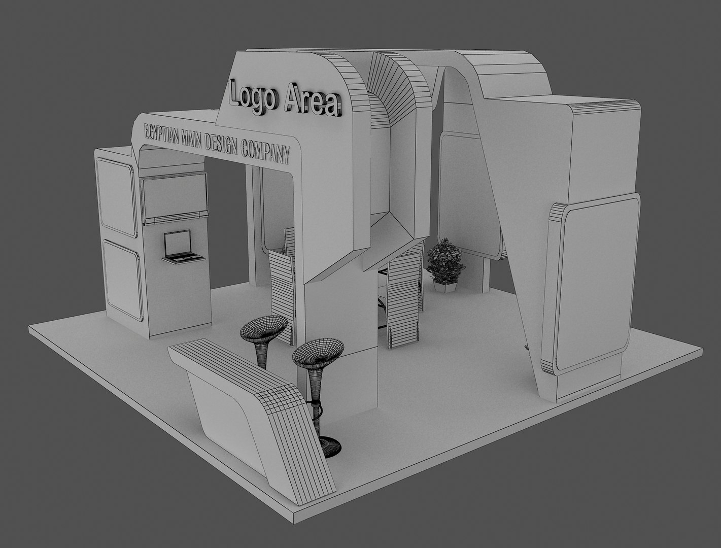 Stand Exhibition Booth 3D Model - TurboSquid 1700343