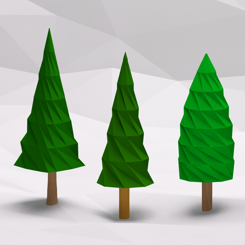 tree pack 4 3d model