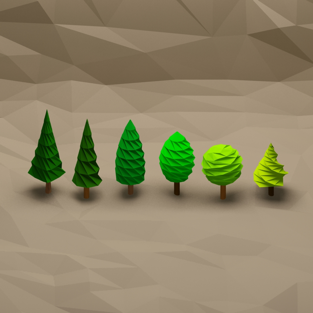 tree pack 4 3d model