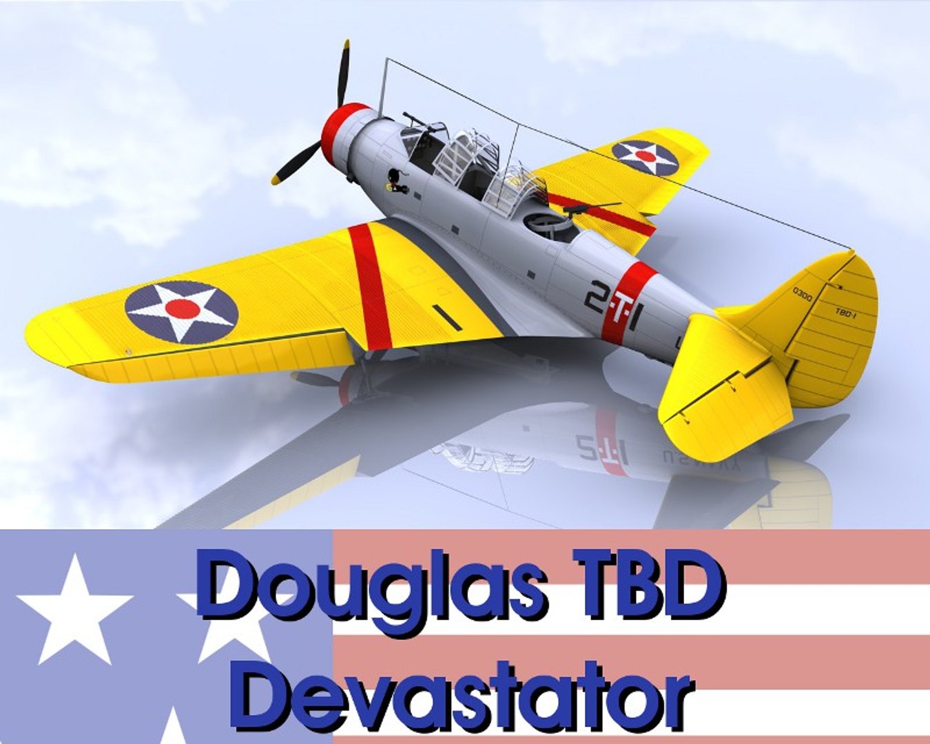 3ds Max Tbd Devastator Bomber Aircraft