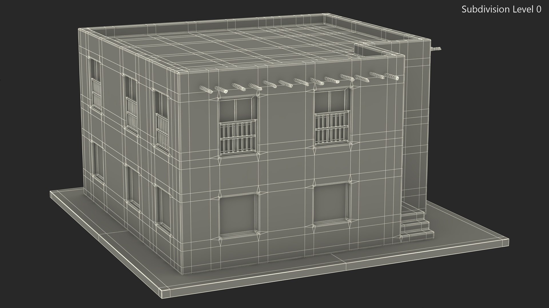 3D Model Cartoon Traditional Middle Eastern House - TurboSquid 2279880