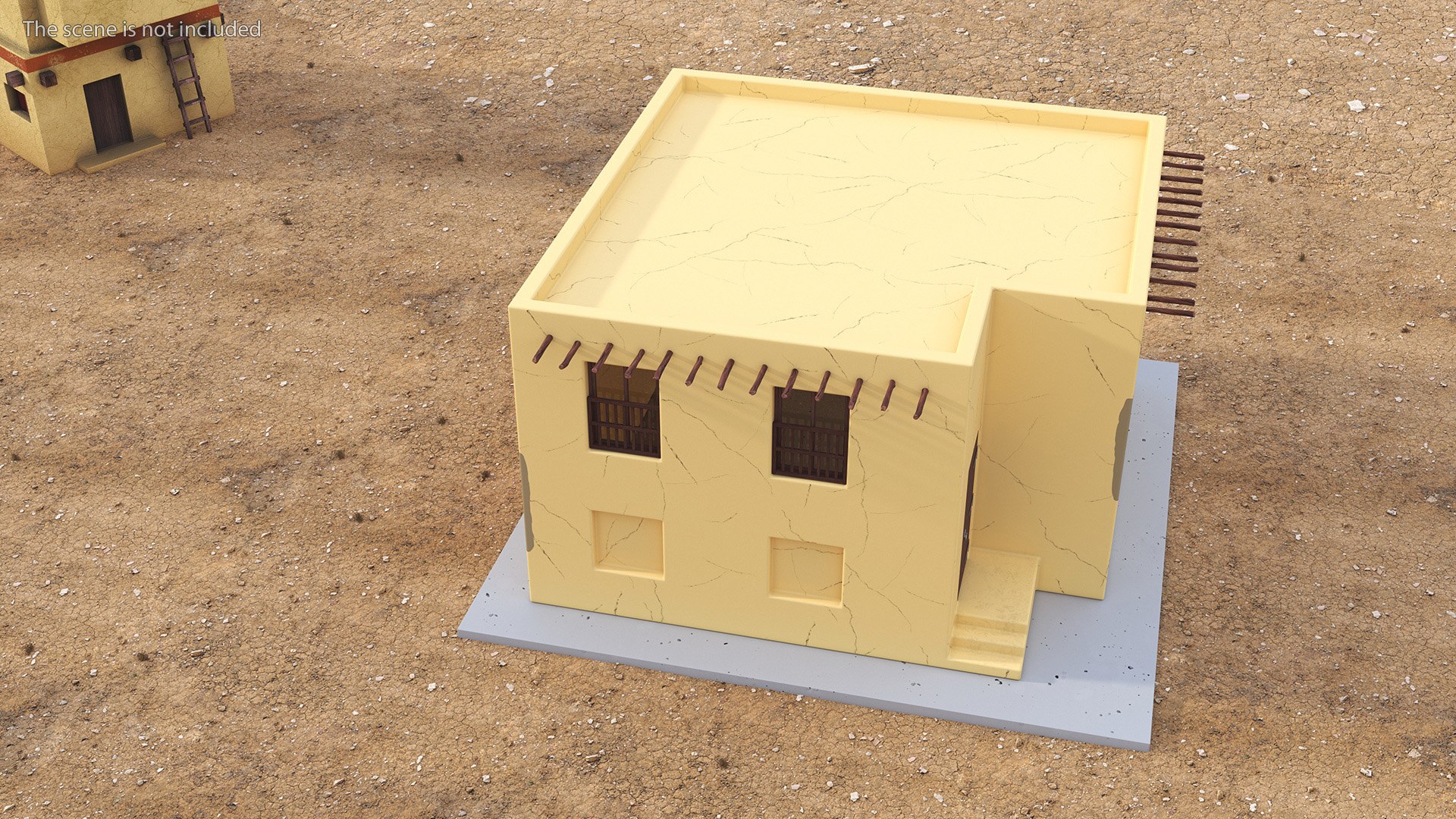 3D Model Cartoon Traditional Middle Eastern House - TurboSquid 2279880