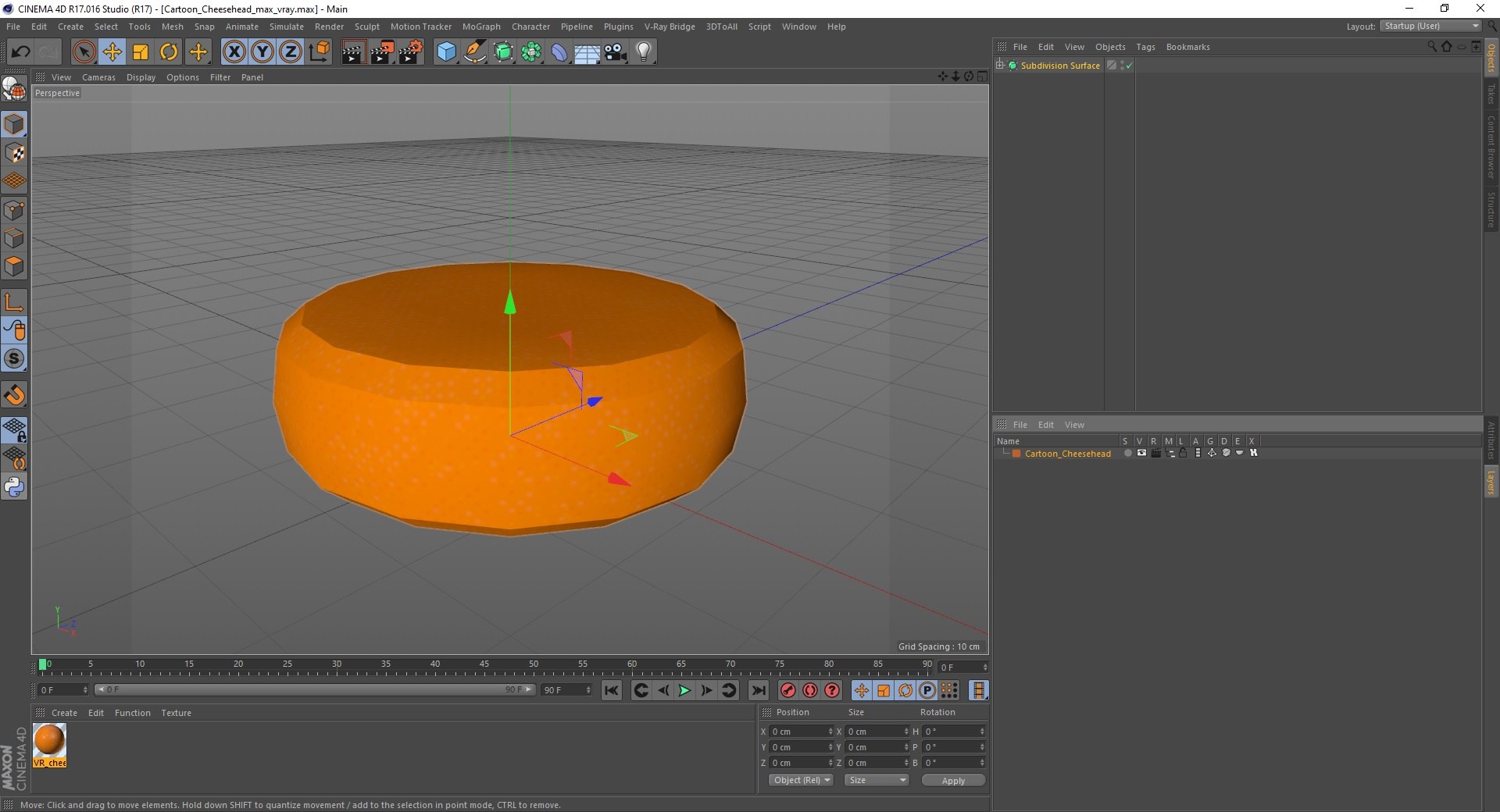 3D Cartoon Cheesehead - TurboSquid 2080849