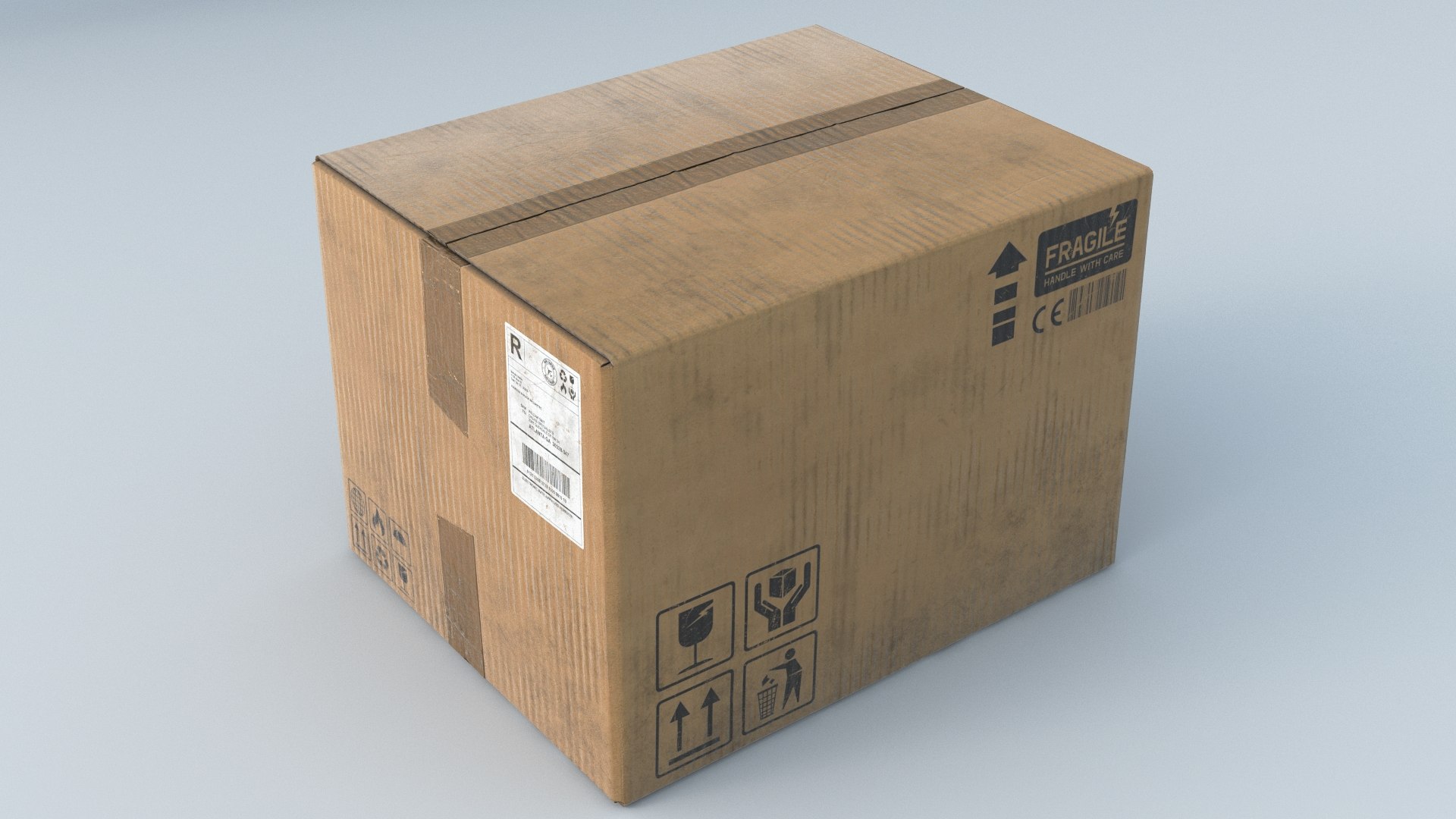 3D Model Cardboard Box Board - TurboSquid 1695731