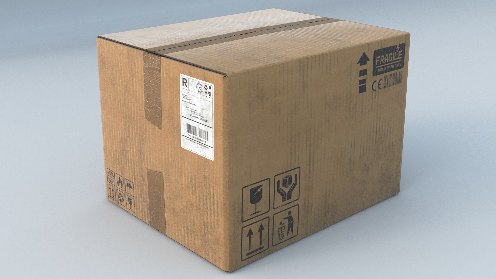 3D Model Cardboard Box Board - TurboSquid 1695731