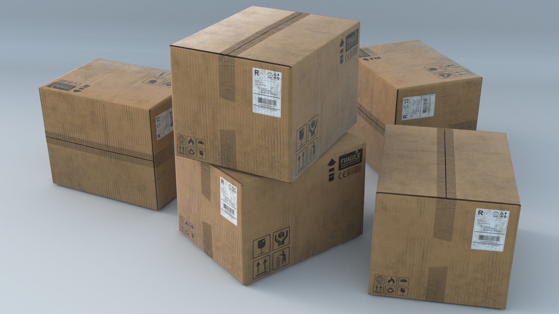 3D Model Cardboard Box Board - TurboSquid 1695731