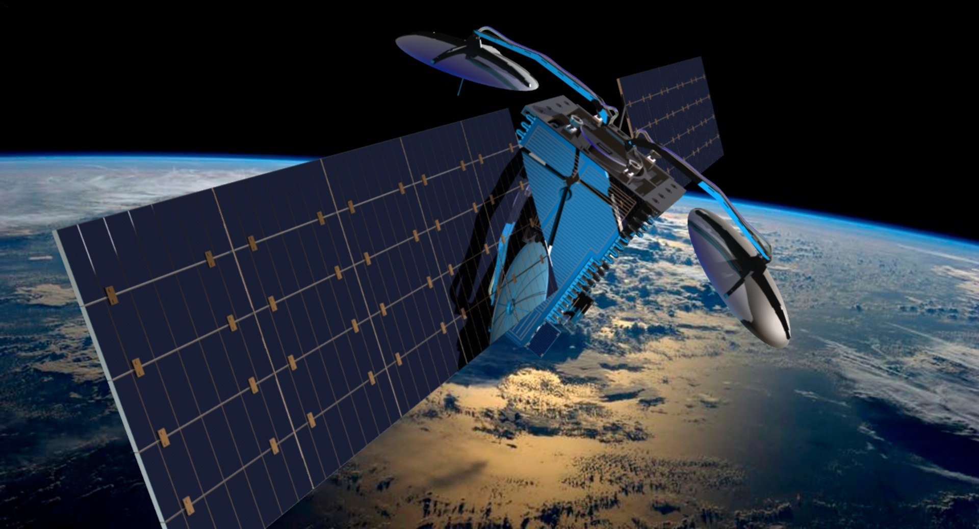 Echostar Communications Satellite 3d Model