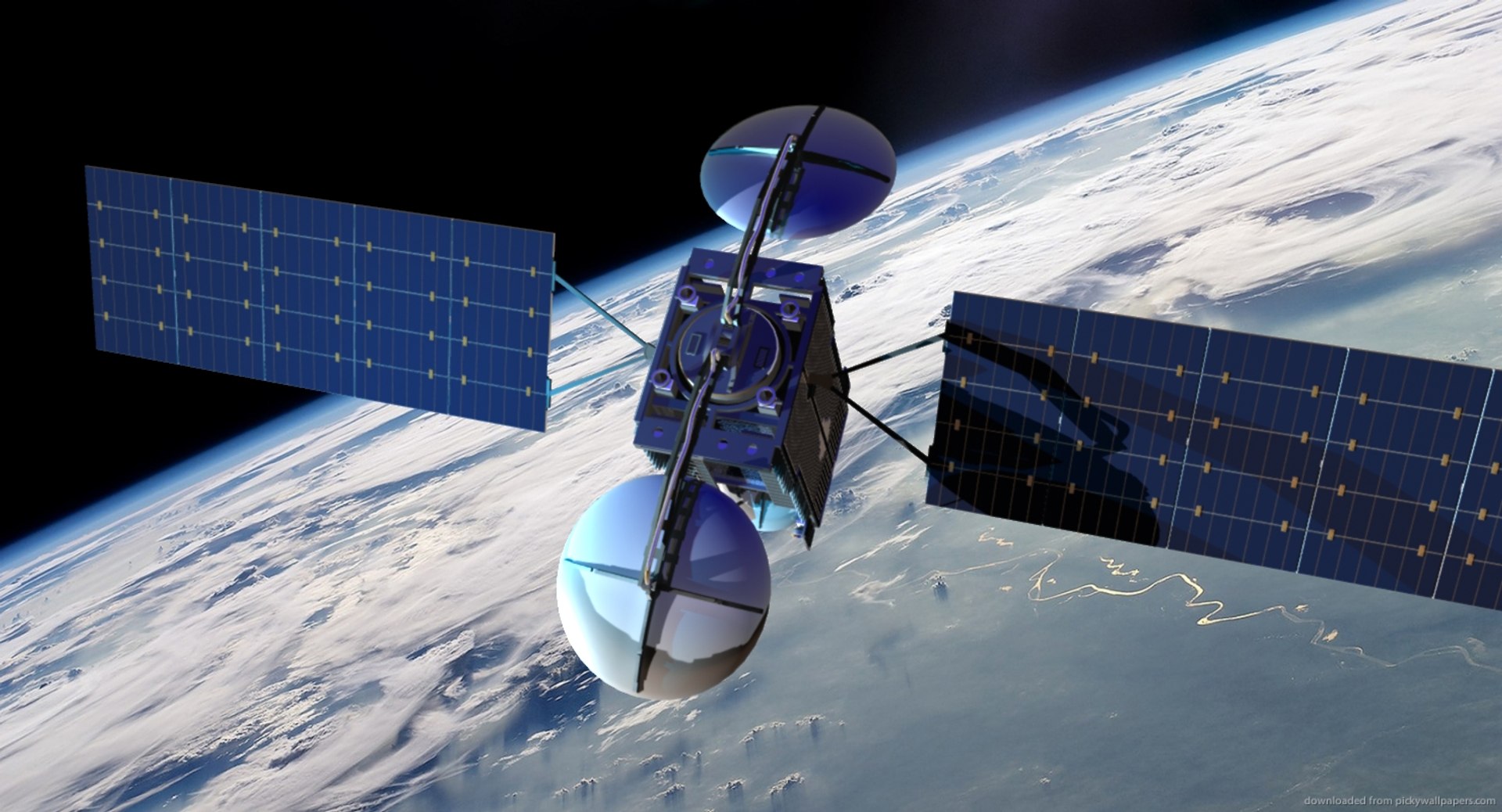 Echostar Communications Satellite 3d Model