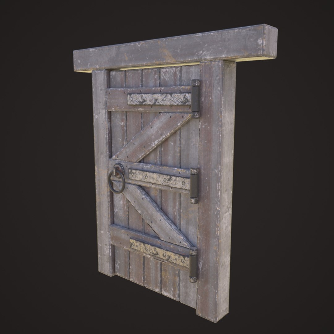 3D Wooden Door - TurboSquid 1233736