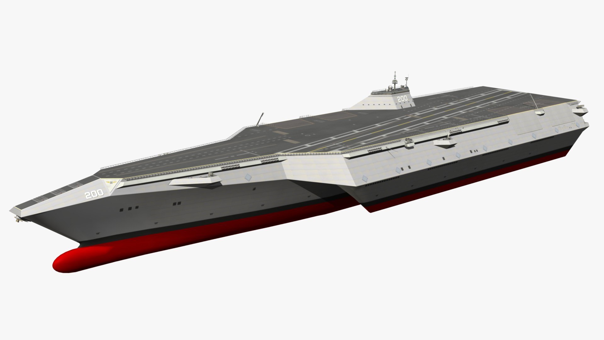 Stealth Aircraft Carrier 3D Model - TurboSquid 1890618