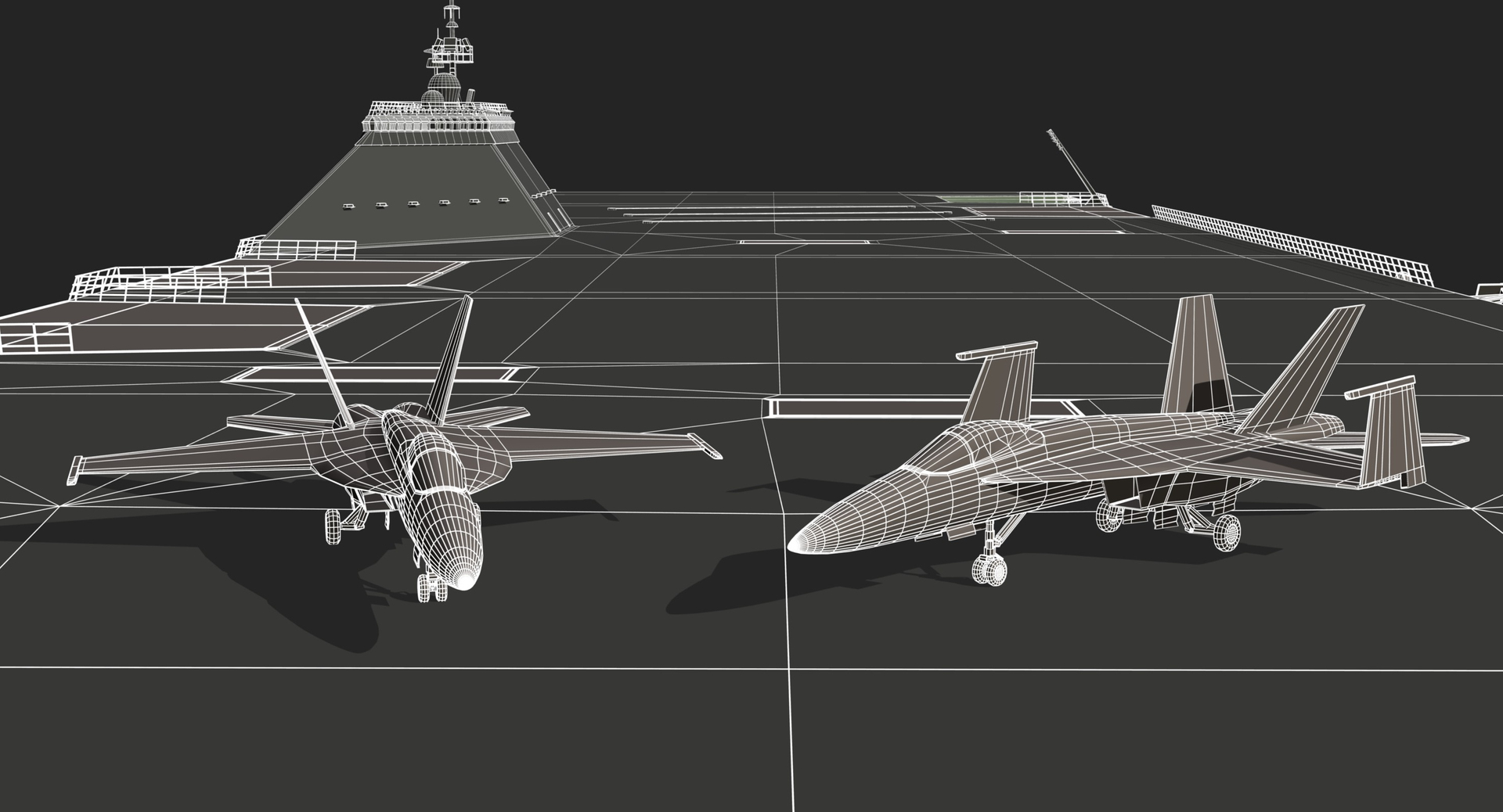 Stealth Aircraft Carrier 3D model - TurboSquid 1890618