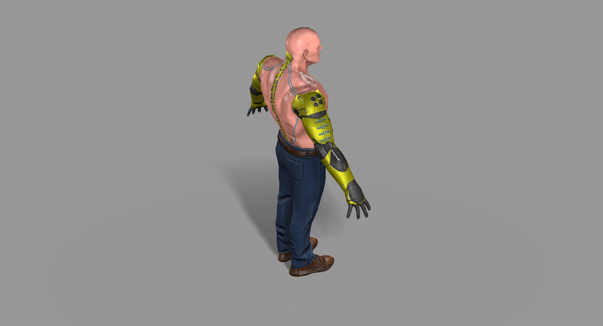 3D cyborg - TurboSquid 1309399