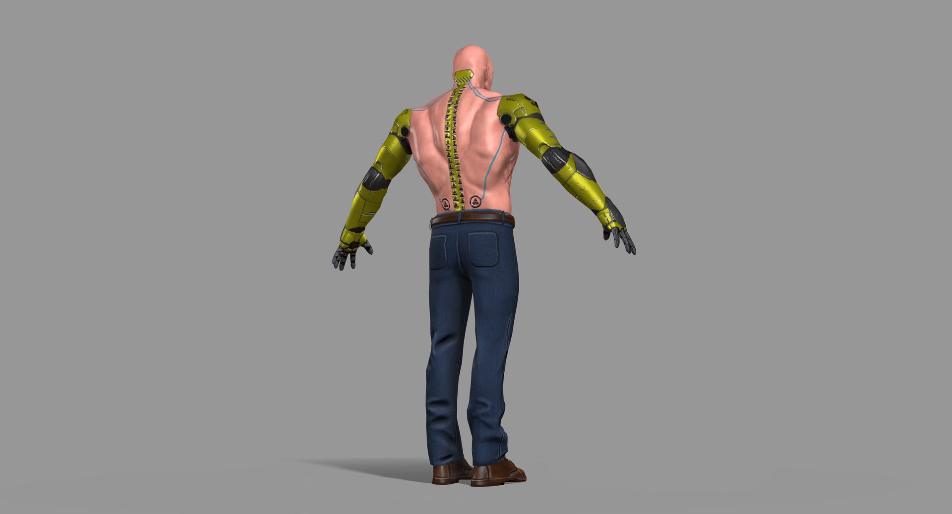 3D cyborg - TurboSquid 1309399