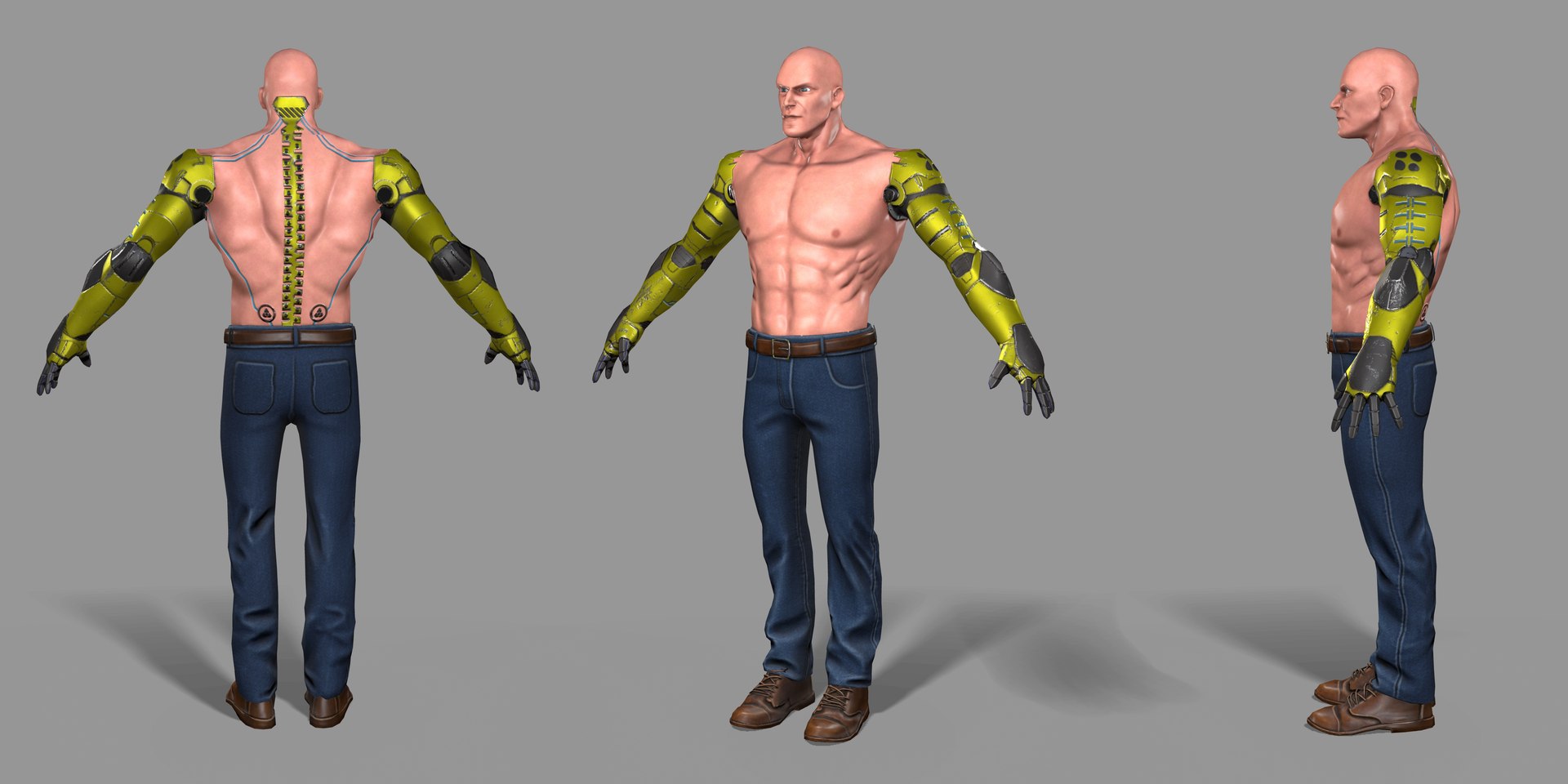 3D cyborg - TurboSquid 1309399