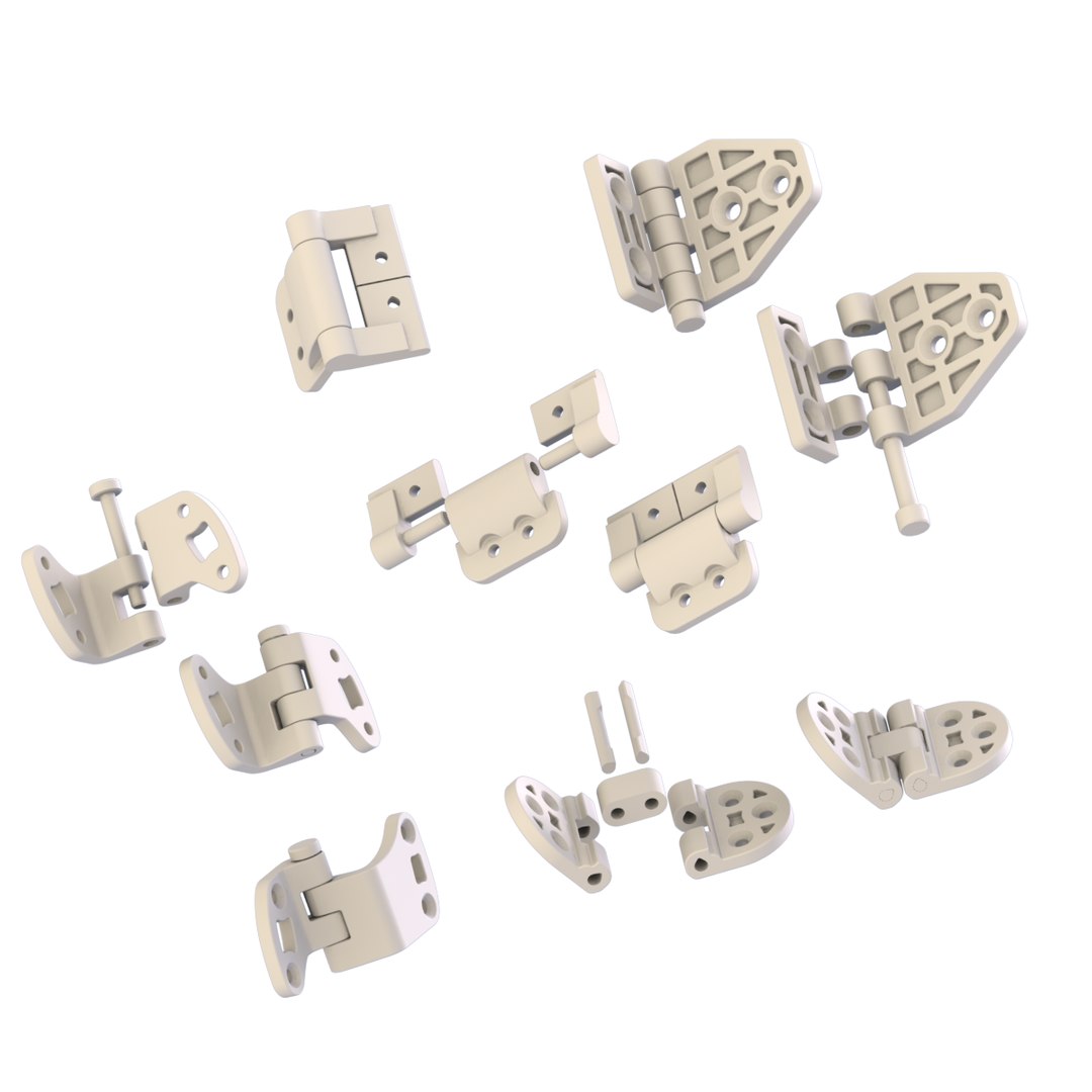 3D Model Plastic Door Hinges - TurboSquid 1923996