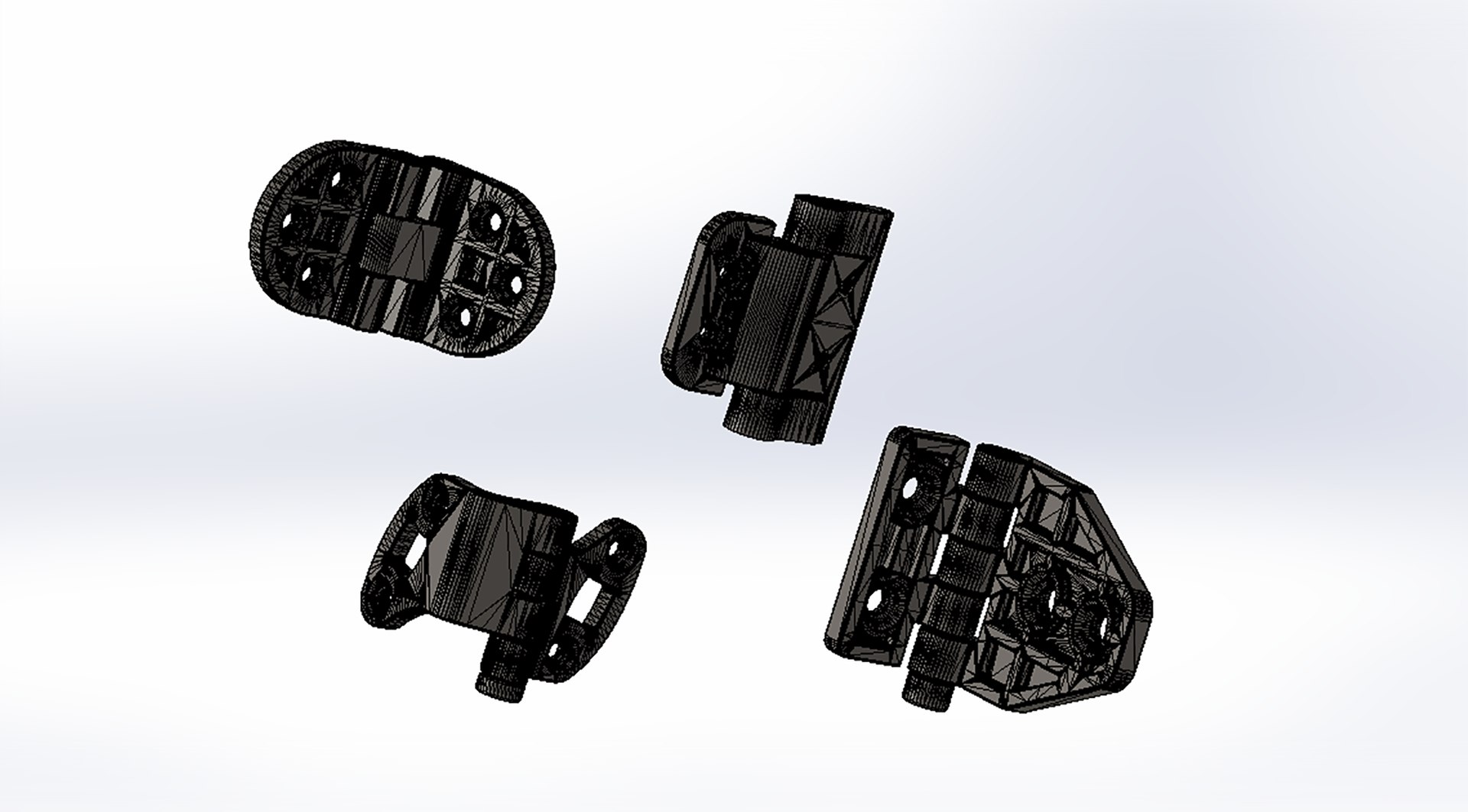 3D Model Plastic Door Hinges - TurboSquid 1923996