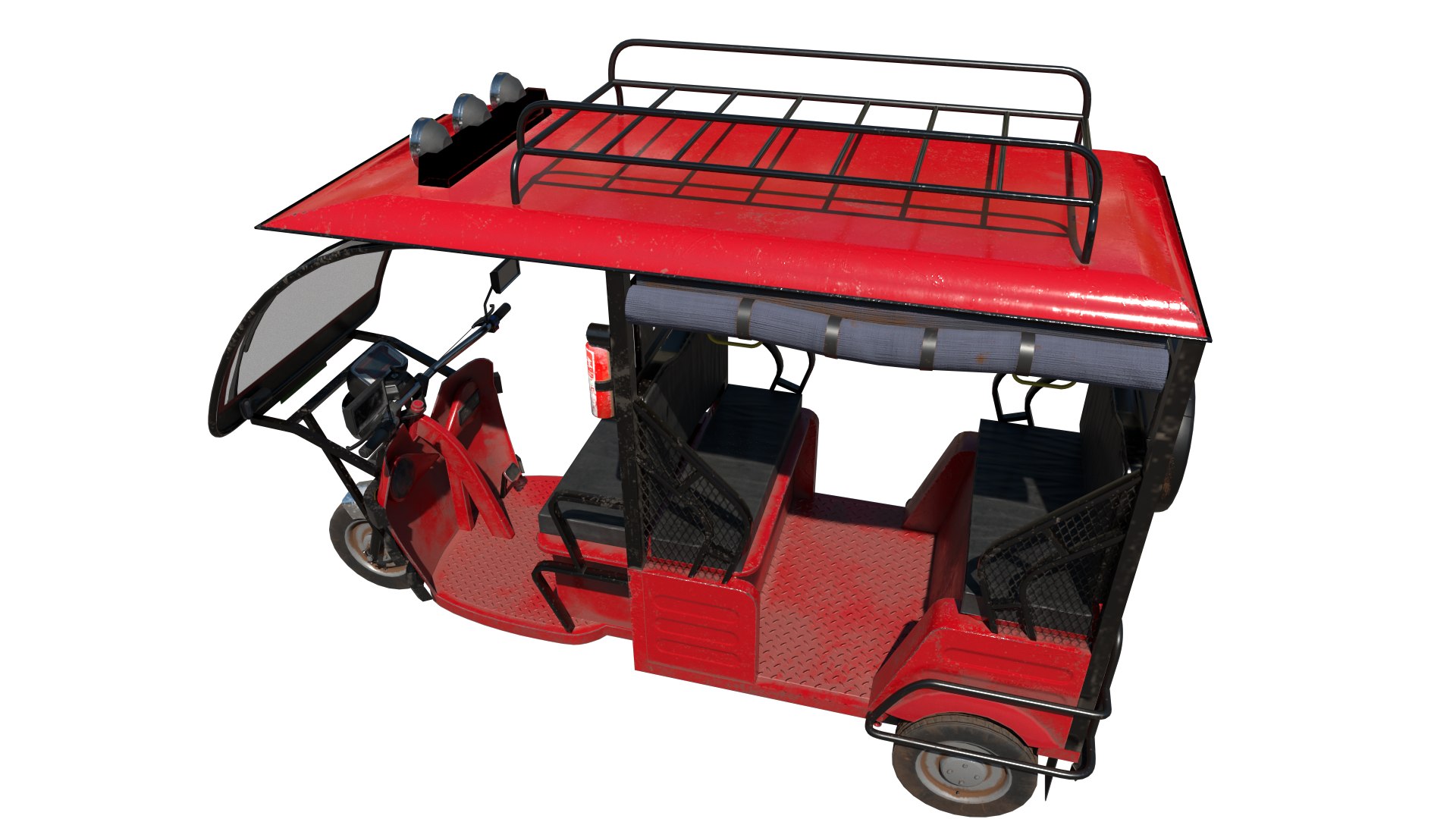 Electric Toto E Rickshaw 3D - TurboSquid 2113422