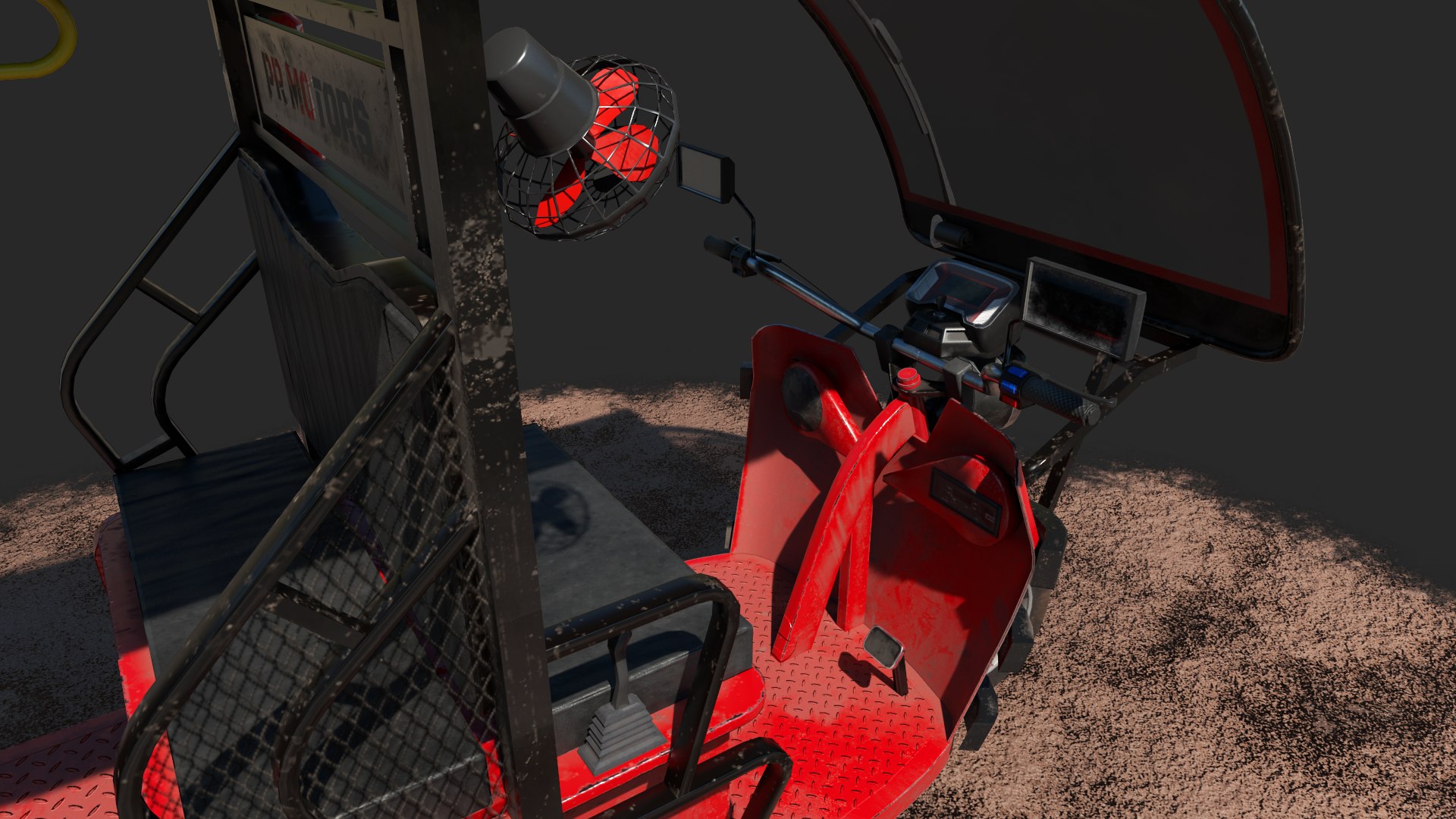 Electric Toto E Rickshaw 3D - TurboSquid 2113422