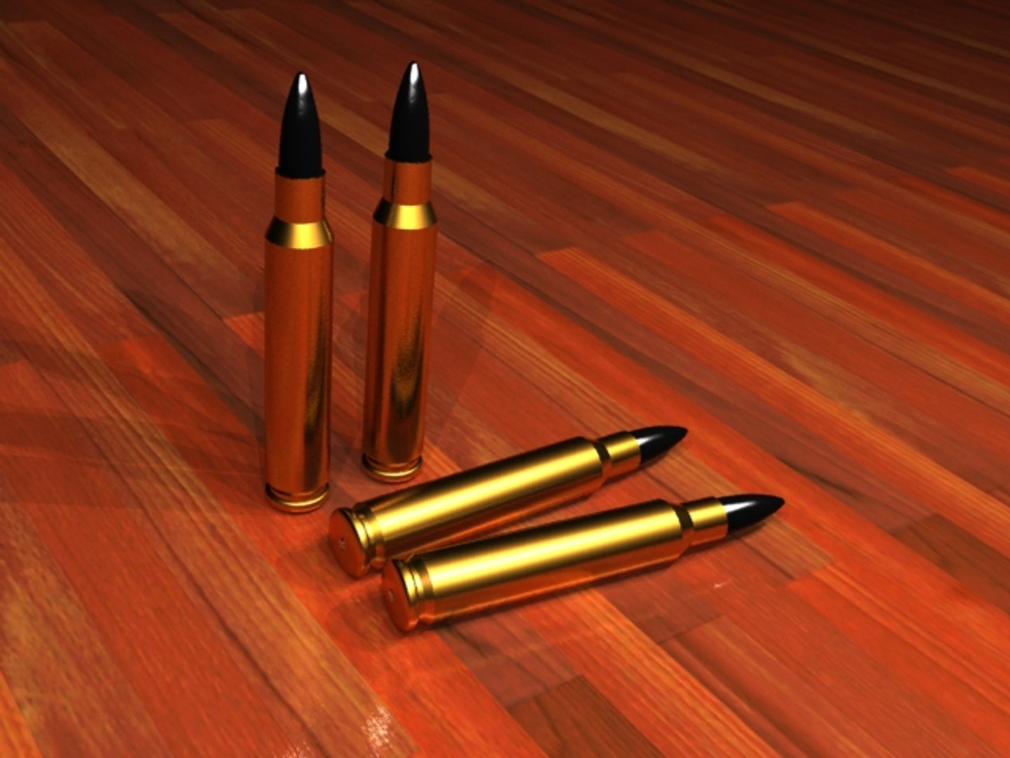 50 Caliber Bullet Casing 3d Model