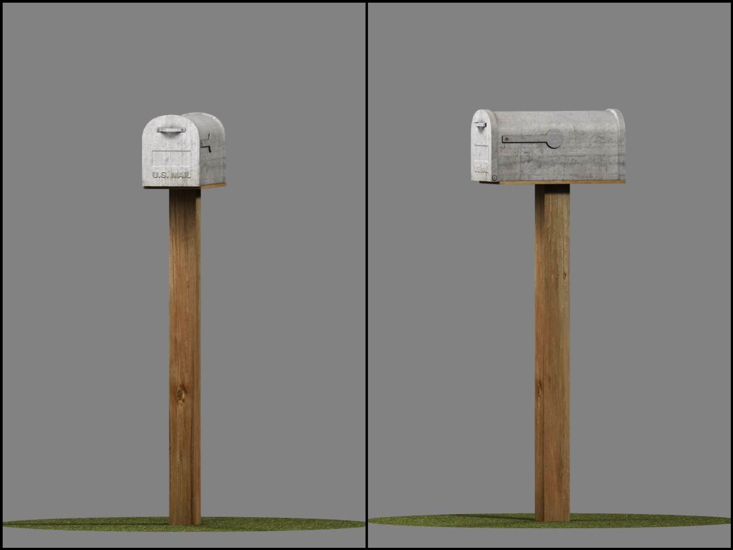 3d U S Mailboxes - Model
